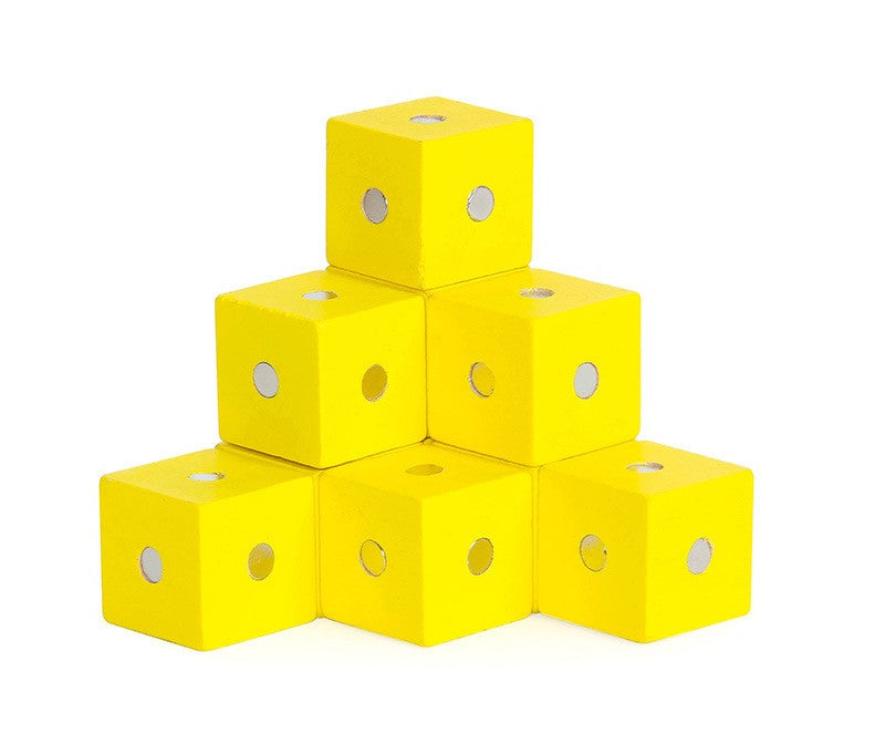 Wooden Magnetic Building Blocks - Solid Geometry Set – TarquinGroup