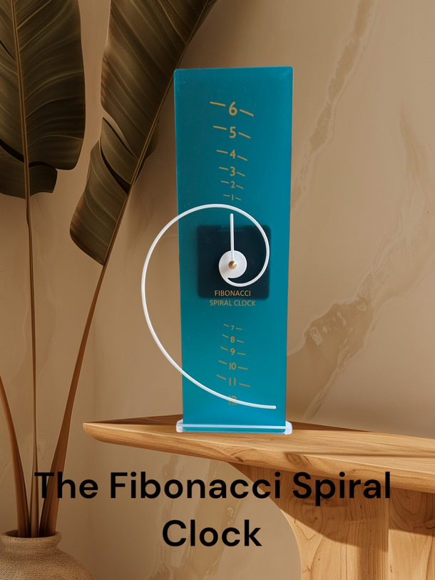 Fibonacci Spiral Clock - Mathematical Wall or Desk Clock – TarquinGroup